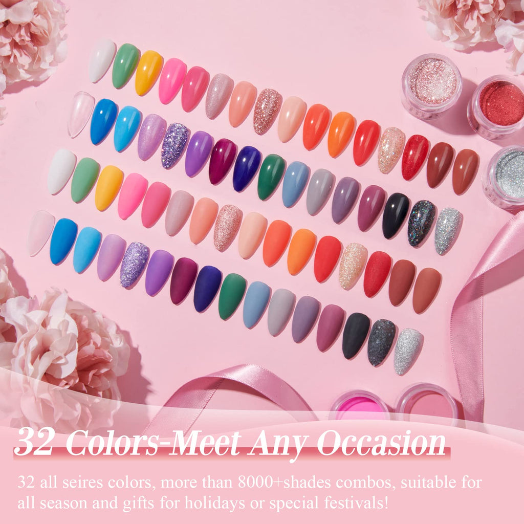 AZUREBEAUTY - All Color Series - 42Pcs Dip Powder Nail Kit Starter Kit